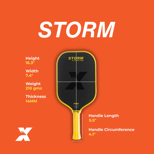 FYNX Storm Carbon Fiber Pickleball Paddle | Pro Performance